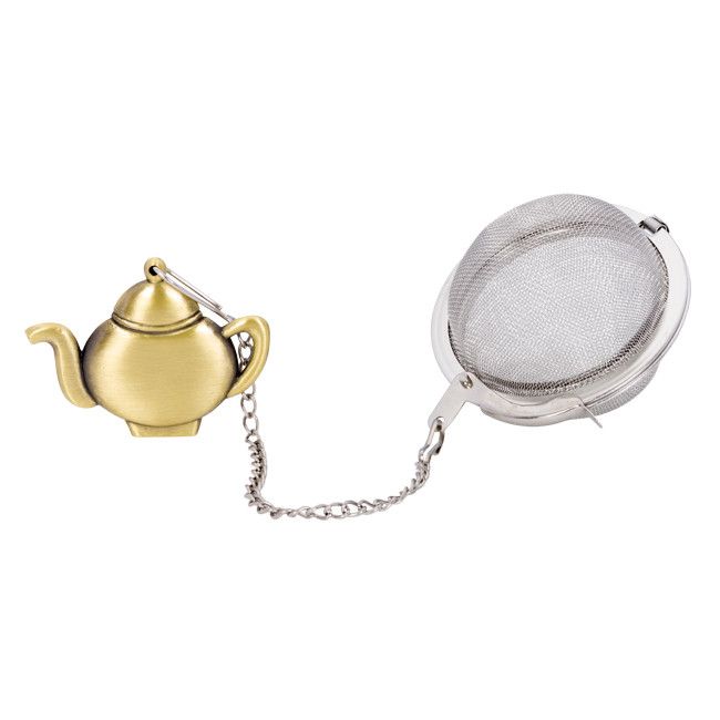 Theefilter bol met theepotje | Losse thee drinken